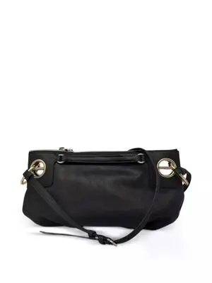 Borbonese London Ring Detail Shoulder Bag - Black