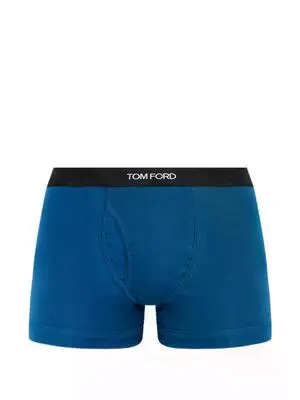 TOM FORD Logo-waistband Boxers - Blue