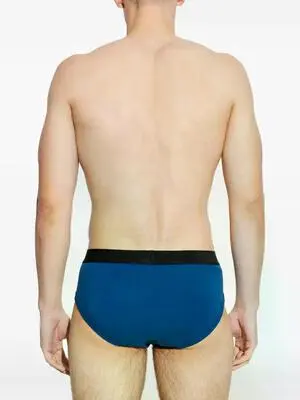 TOM FORD Logo-waistband Briefs - Blue