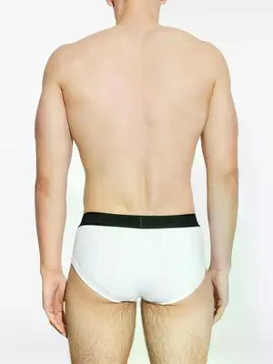 TOM FORD Logo-waistband Briefs - White