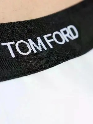 TOM FORD Logo-waistband Briefs - White