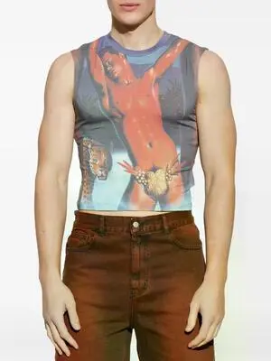 CARNE BOLLENTE Printed Sleeveless T-shirt