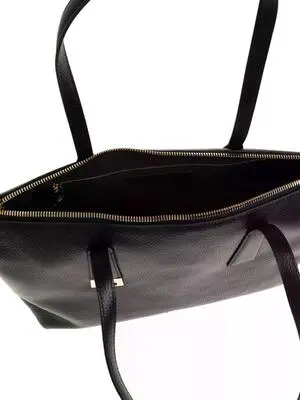 Furla Leather Tote Bag With Top Handles - Black