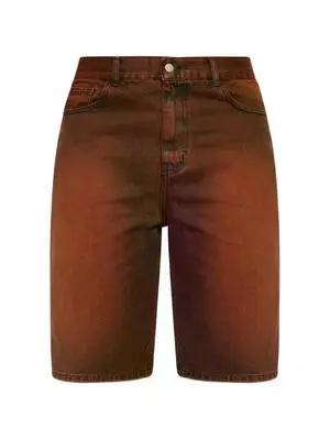 CARNE BOLLENTE Lettering-embroidery Shorts