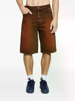 CARNE BOLLENTE Lettering-embroidery Shorts