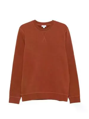 Sunspel Loopback Sweatshirt - Orange