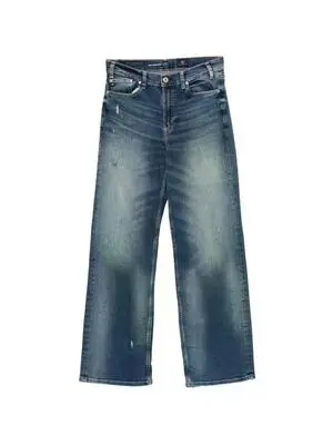 Ag Baggy Wide Leg Jeans - Blue