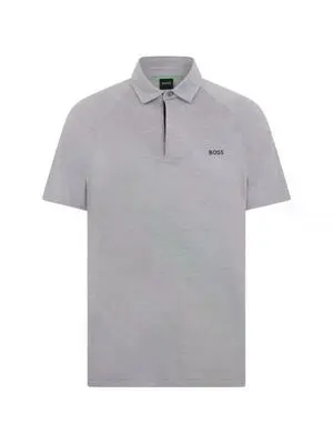 BOSS Chest Logo Polo Shirt - Grey