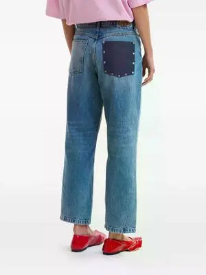 Essentiel Antwerp Studded-pocket Straight Leg Jeans