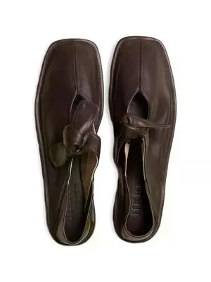 Hereu Llasada Bow-detail Ballet Flats - Brown