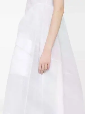 Cecilie Bahnsen Pocket Plumeria Petit Dress - Grey