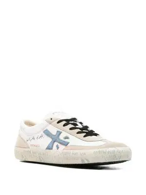 Premiata Appliqué Sneakers - Neutrals