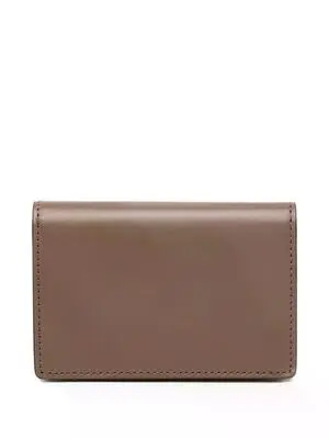 AGNES B. Ava Leather Card Case - Brown