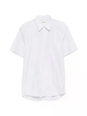 NAMACHEKO Cordelia Striped Short-sleeve Shirt - White