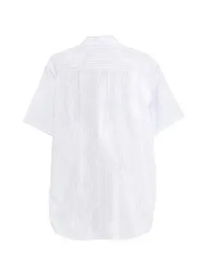 NAMACHEKO Cordelia Striped Short-sleeve Shirt - White