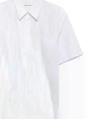 NAMACHEKO Cordelia Striped Short-sleeve Shirt - White