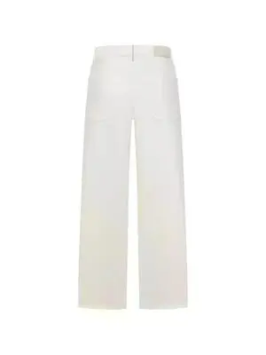Brunello Cucinelli Straight-leg Cotton Jeans - White