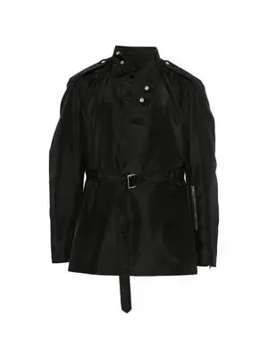 Rick Owens Temple Belted Caban Jacket - Black