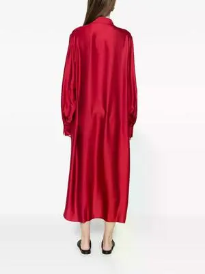 SILKYLICIOUS Nigora Shirt Dress - Red