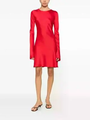 SILKYLICIOUS Long-sleeve Mini Dress