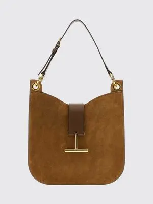 TOM FORD Tom Ford Suede Shoulder Bag Burnt
