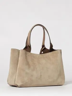 TOD'S Suede Calf Leather Shoulder Bag
