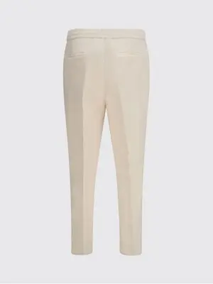 Brunello Cucinelli Linen And Cotton Trousers - White