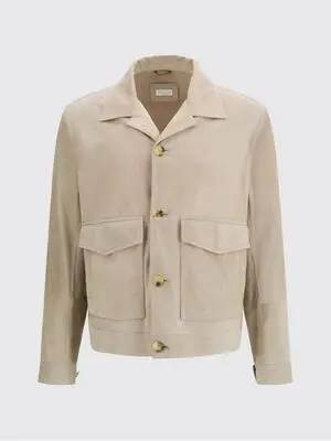 Brunello Cucinelli Suede Jacket - Kaki