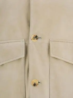 Brunello Cucinelli Suede Jacket - Kaki