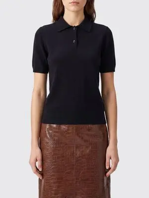 ALLUDE Cashmere Knit Polo Shirt