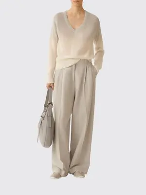 Fabiana Filippi Wool Blend Pullover With Sequins - Beige