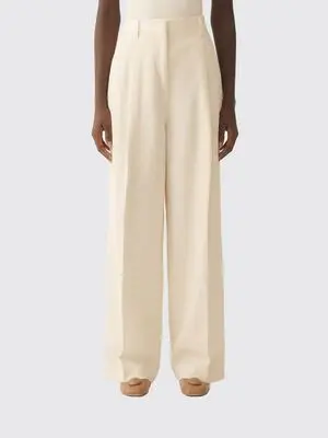 Fabiana Filippi Virgin Wool Blend Wide-leg Trousers - Butter