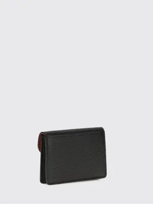 FERRAGAMO Gancini Hammered Leather Wallet With Keychain