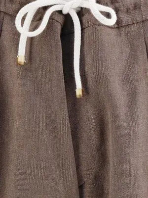 Brunello Cucinelli Linen Blend Shorts - Hazel