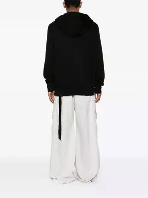 Rick Owens Graphic Oversized Hoodie - Black