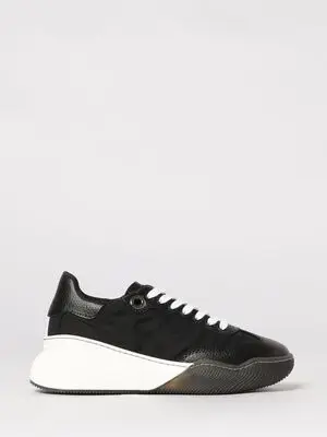 Stella McCartney Stella McCartney Recycled Fabric Lace-Up Sneakers Black