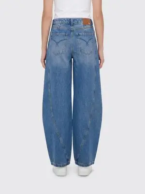 Patrizia Pepe Baggy Denim Trousers - Blue