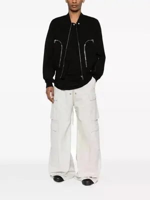 Rick Owens Zip Pocket Bomber Jacket - Black