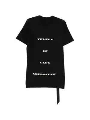 Rick Owens Temple Love Graphic T-shirt - Black