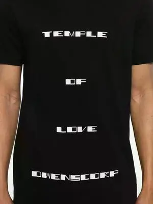 Rick Owens Temple Love Graphic T-shirt - Black