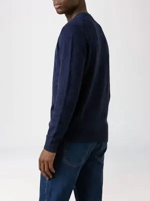 Armani Exchange Chevron Patterned Crew Neck Sweater