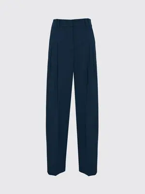 Patrizia Pepe Viscose Blend Wide Leg Pants - Blue