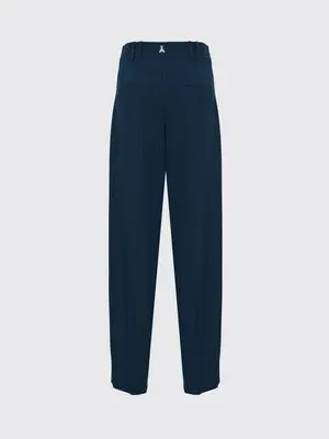 Patrizia Pepe Viscose Blend Wide Leg Pants - Blue