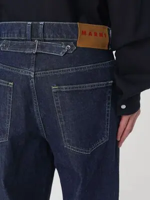 Marni Cotton Denim Wide Leg Jeans
