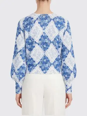 TWINSET Viscose Floral Print Jumper - Blue
