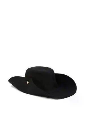 Pinko Button Detail Fedora Hat