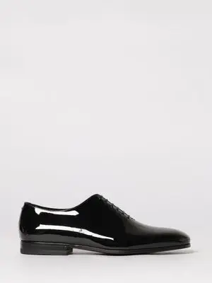 FERRAGAMO Patent Leather Oxford Shoes - Black