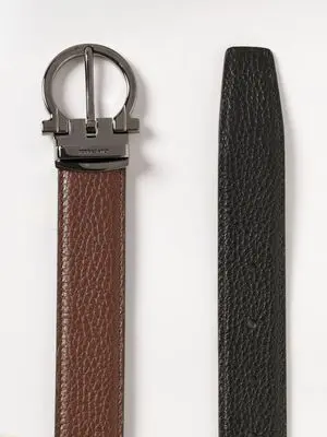 FERRAGAMO Gancini Belt - Brown