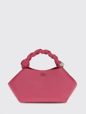 GANNI Twisted Handle Handbag - Red