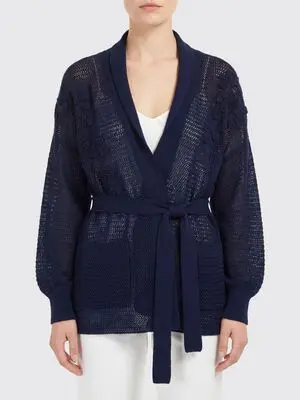 TWINSET Cotton Blend Cardigan - Blue